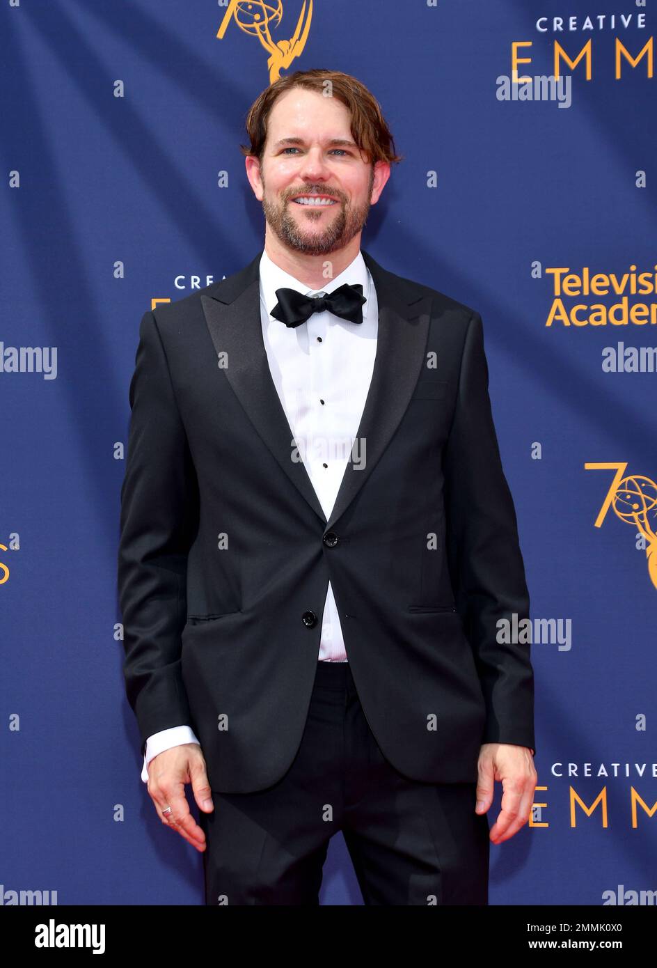 Mac Caudill arrives at night two of the Television Academy's 2018 ...