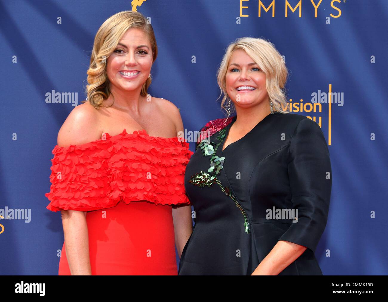 Danielle Gervais, left, and Gretchen Palek arrive at night two of the ...