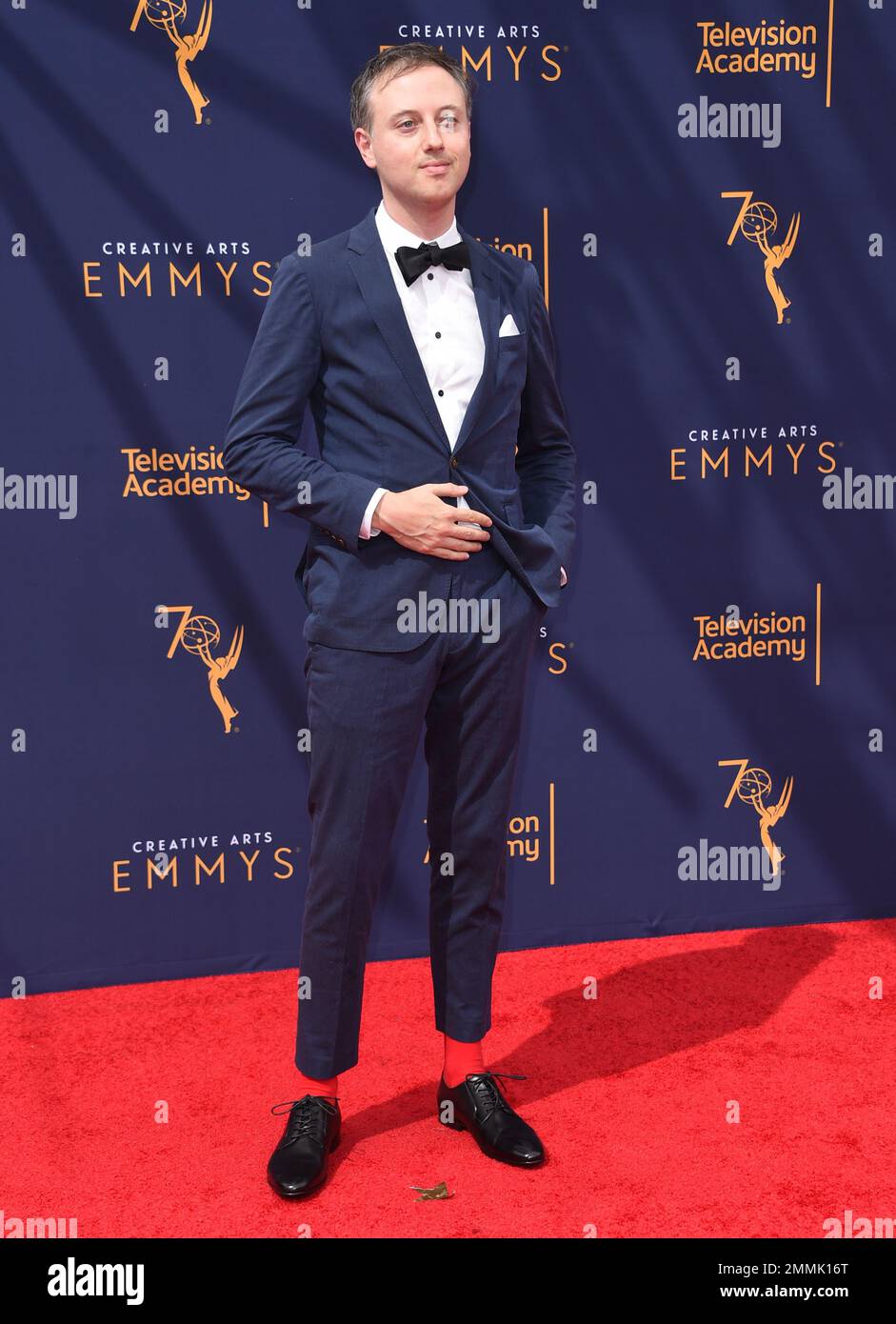 Elliot Thompson arrives at night two of the Creative Arts Emmy Awards ...