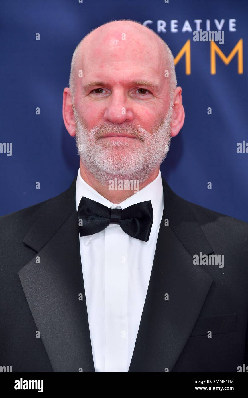 Patrick McManus arrives at night two of the Television Academy's 2018 Creative Arts Emmy Awards ...