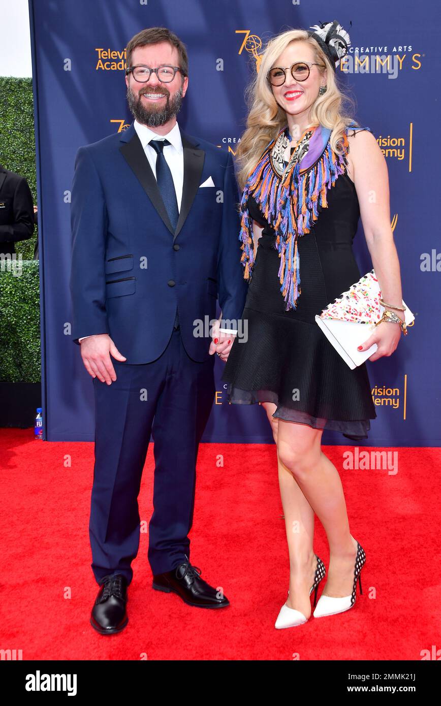 Will Znidaric, left, and guest arrive at night two of the Television ...