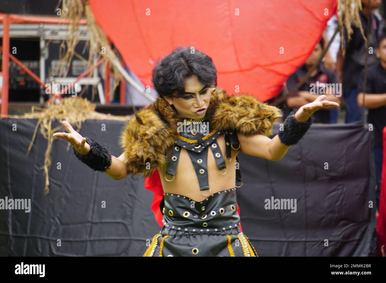 Indonesian perform traditional art on grebeg pancasila. Grebeg ...