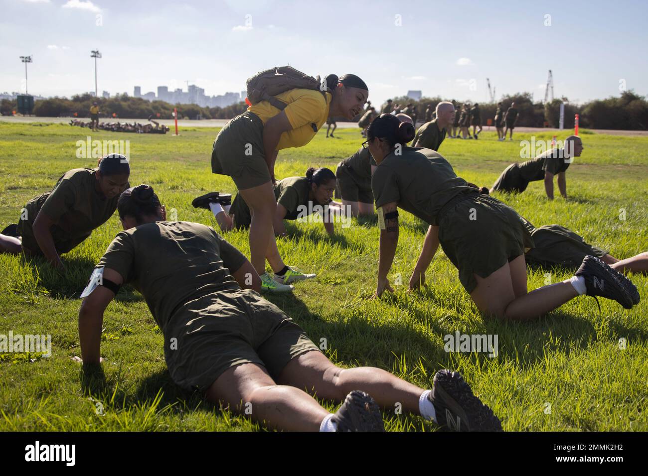 U.S. Marine Corps recruits with Golf Company, 2nd Recruit Training ...