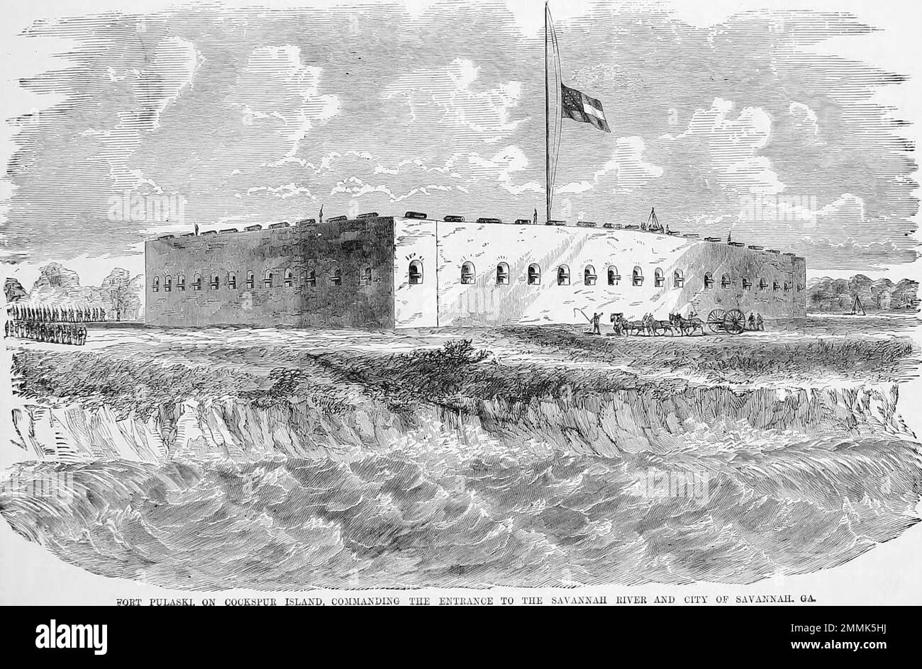 The siege of Fort Pulaski (or the Siege and Reduction of Fort Pulaski ...