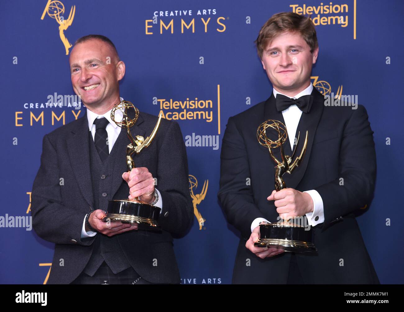 Kenny Clark, left, and Oliver Ferris, winners of the award for ...