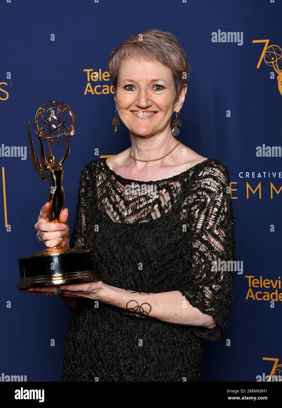 Caroline Cruikshank accepts the award for outstanding achievement in ...