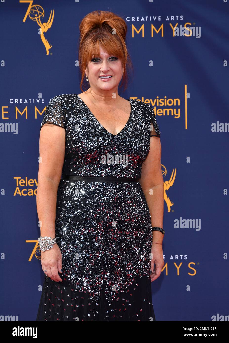 Debbie Zoller arrives at night one of the Television Academy's 2018 ...