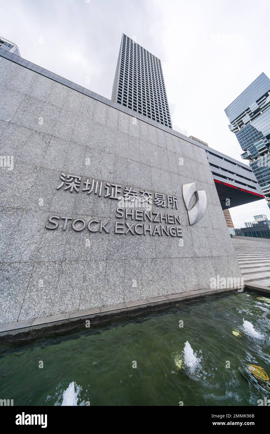 The shenzhen stock exchange Stock Photo - Alamy