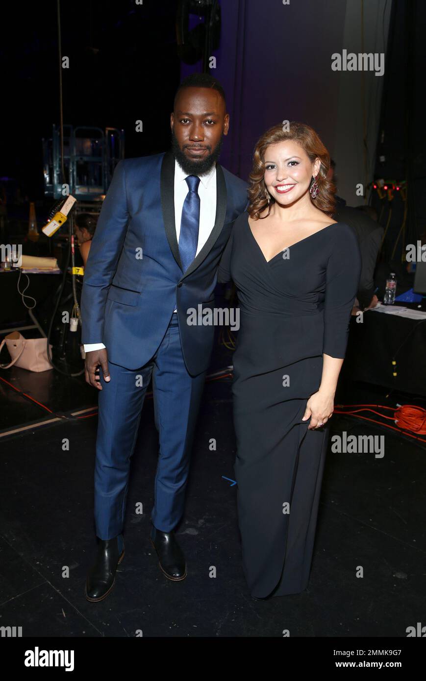 EXCLUSIVE - Lamorne Morris, left, and Justina Machado attend night one ...