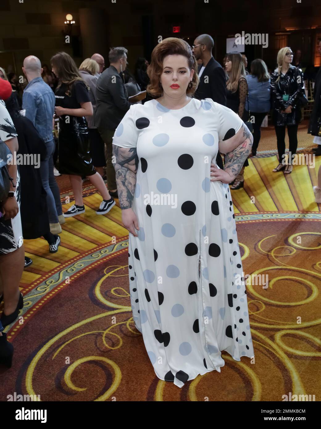 Tess Holliday attends the Christian Siriano Runway Show held at Gotham ...