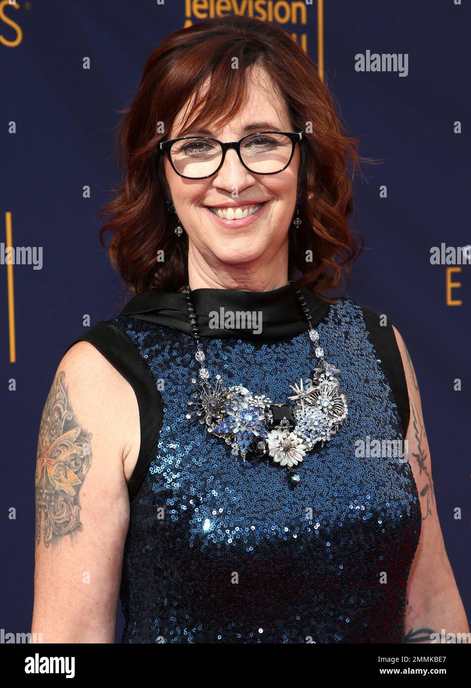 Paula Fairfield arrives at night one of the Television Academy's 2018 ...