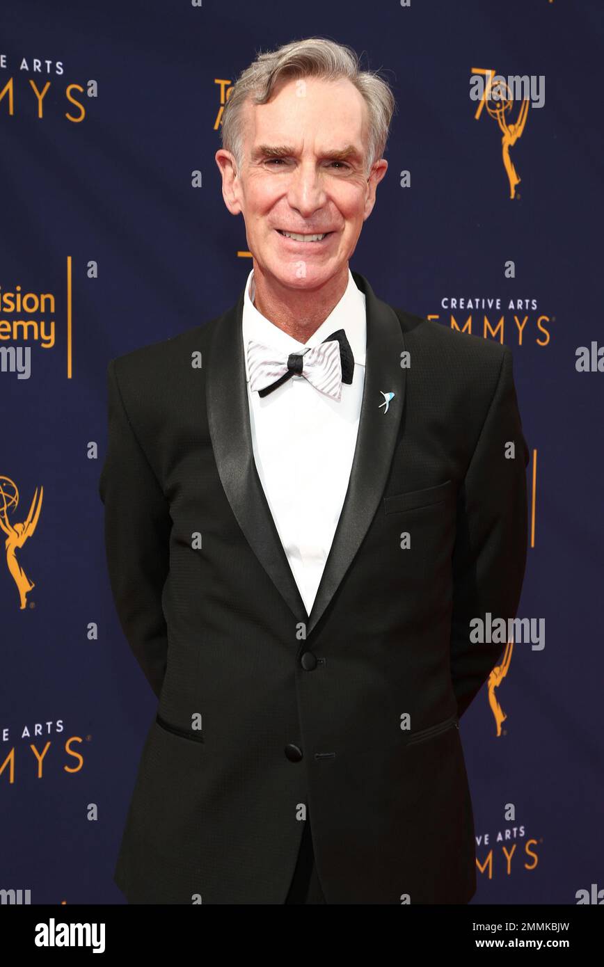 Bill Nye arrives at night one of the Television Academy's 2018 Creative ...