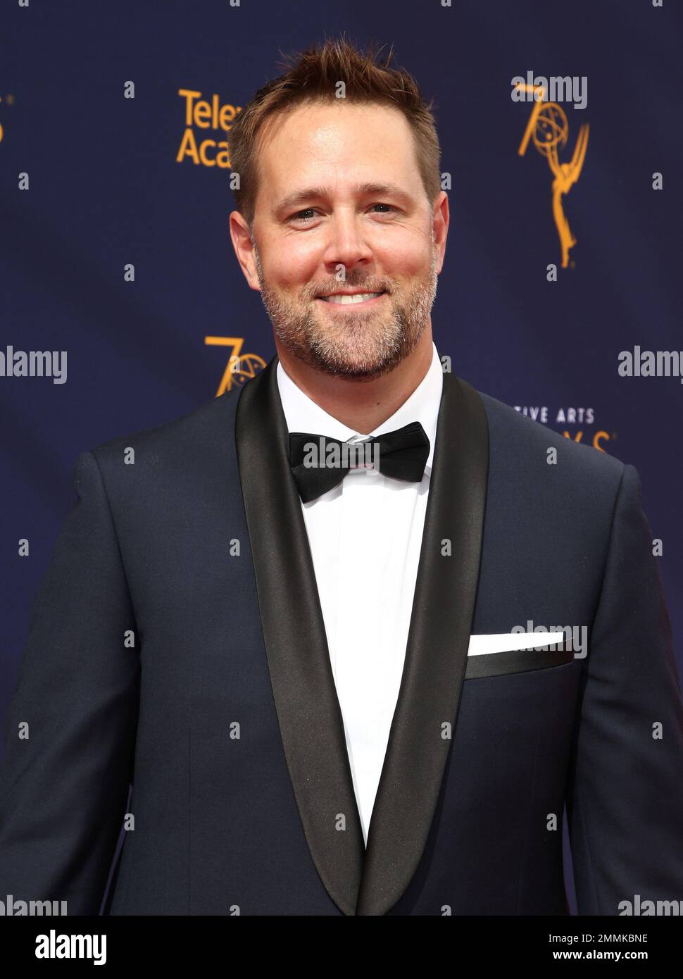Jake Zim arrives at night one of the Television Academy's 2018 Creative ...
