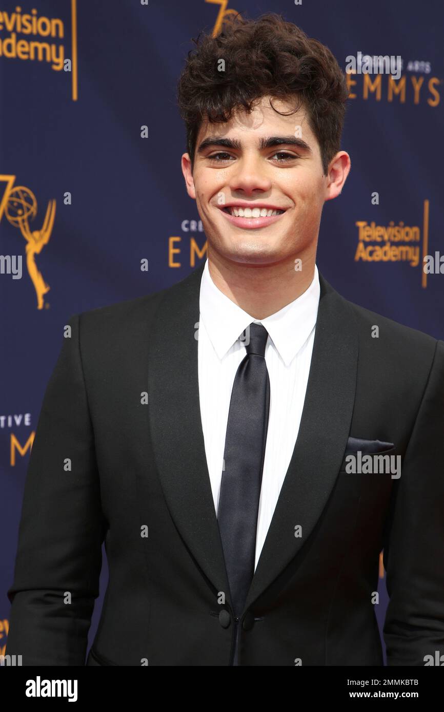 Emery Kelly arrives at night one of the Television Academy's 2018 ...
