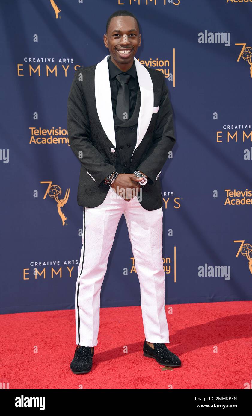 Melvin Jackson Jr. arrives at night one of the Creative Arts Emmy ...