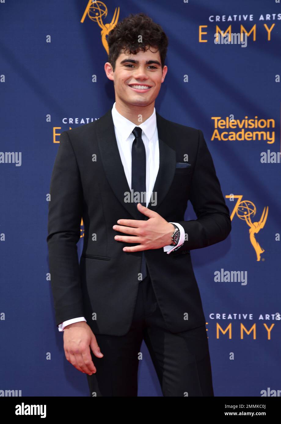 Emery Kelly arrives at night one of the Television Academy's 2018 ...