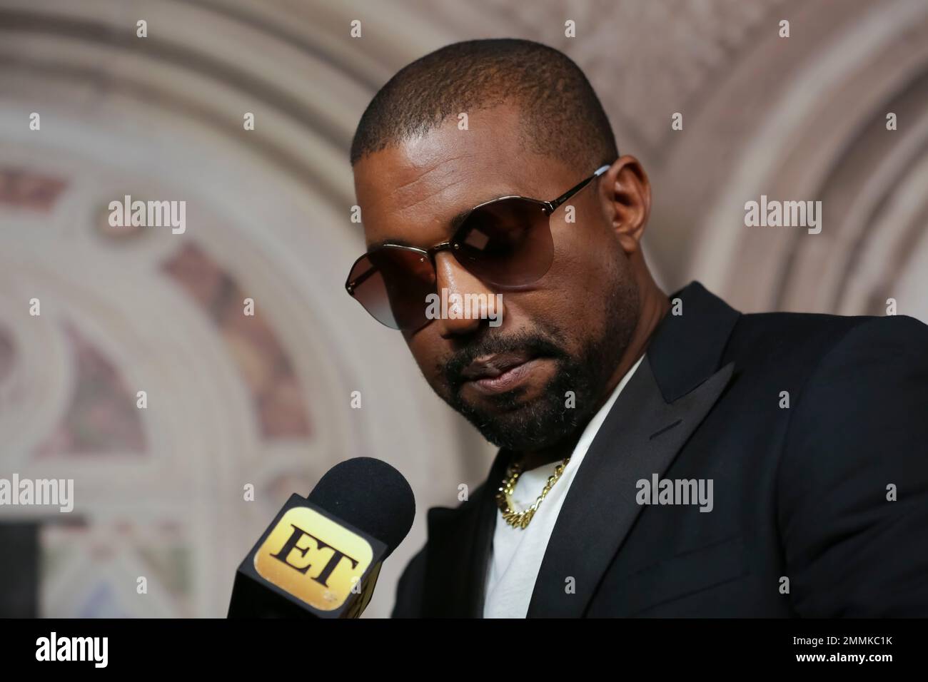 Kanye West attends the Ralph Lauren 50th Anniversary Event held at ...