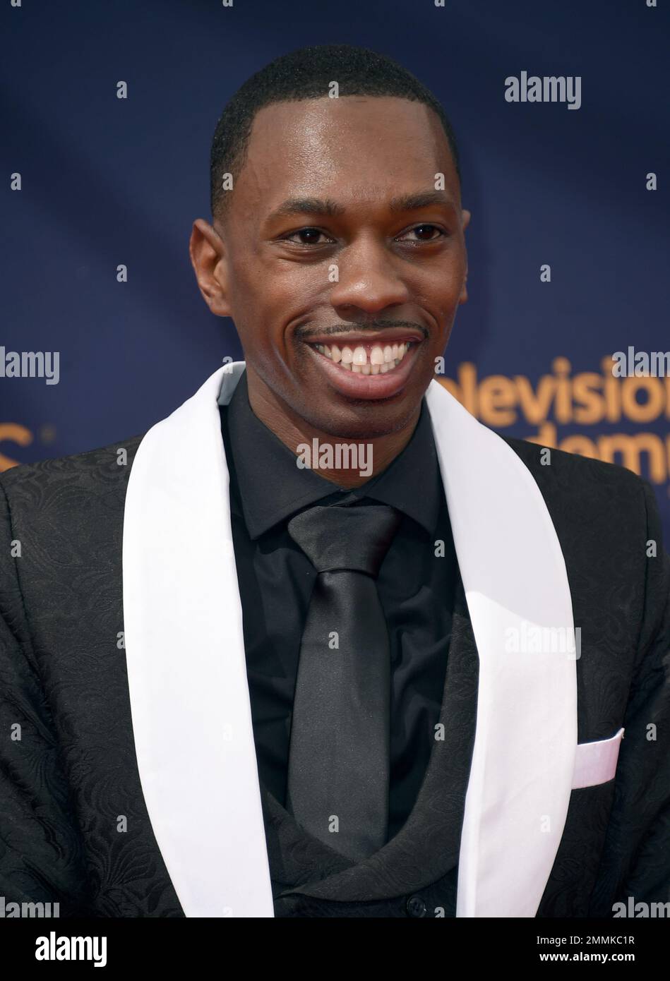 Melvin Jackson Jr. arrives at night one of the Creative Arts Emmy ...