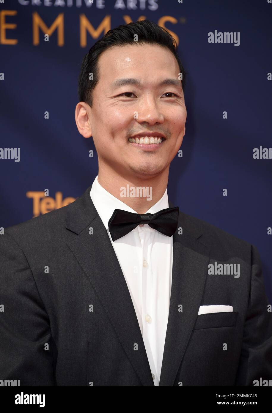 Eddie Shin arrives at night one of the Creative Arts Emmy Awards at The ...
