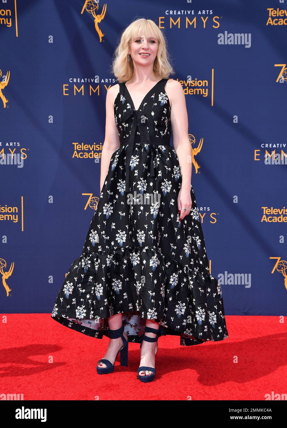 Louise Sutton arrives at night one of the Television Academy's 2018 ...