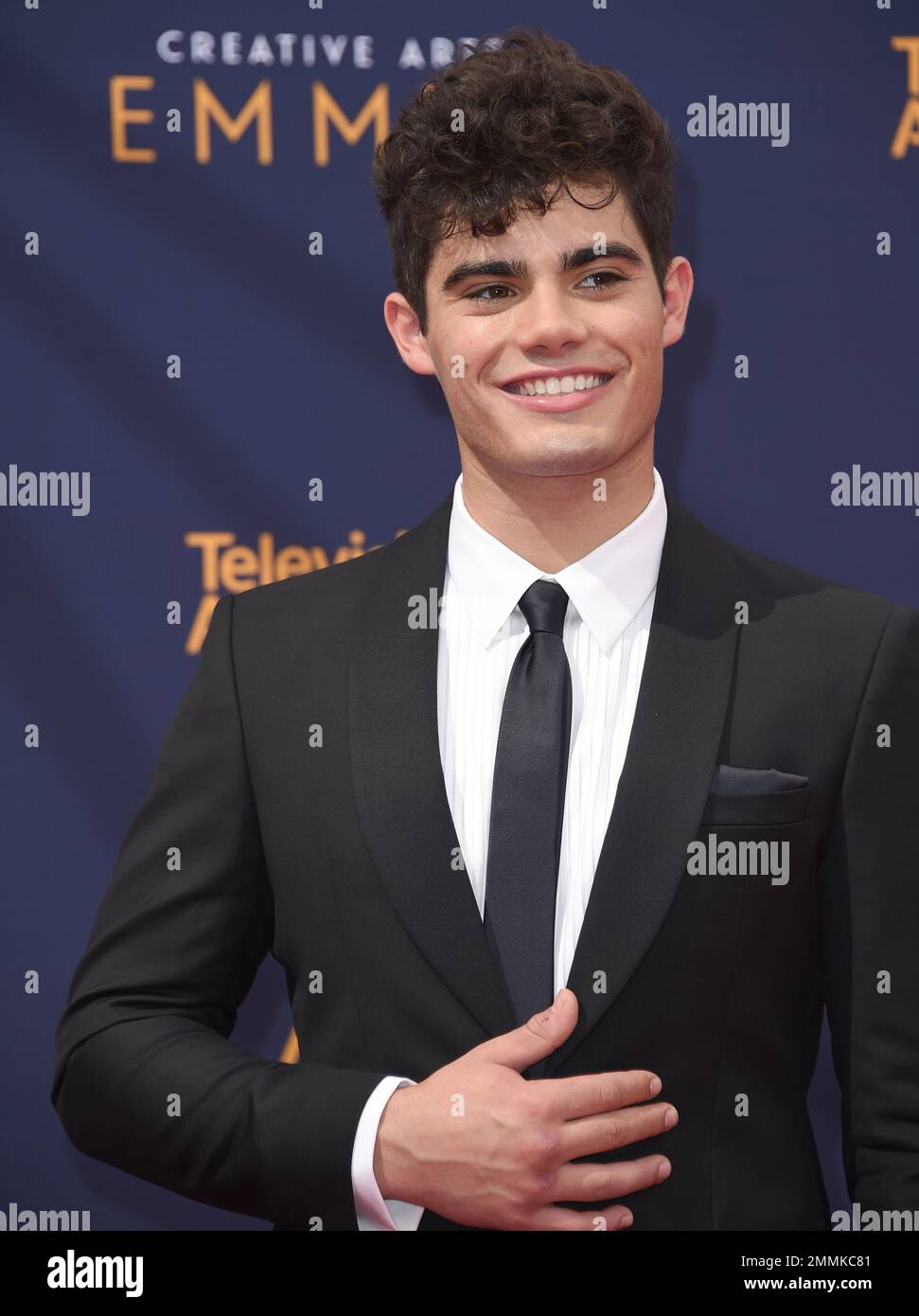 Emery Kelly arrives at night one of the Creative Arts Emmy Awards at ...