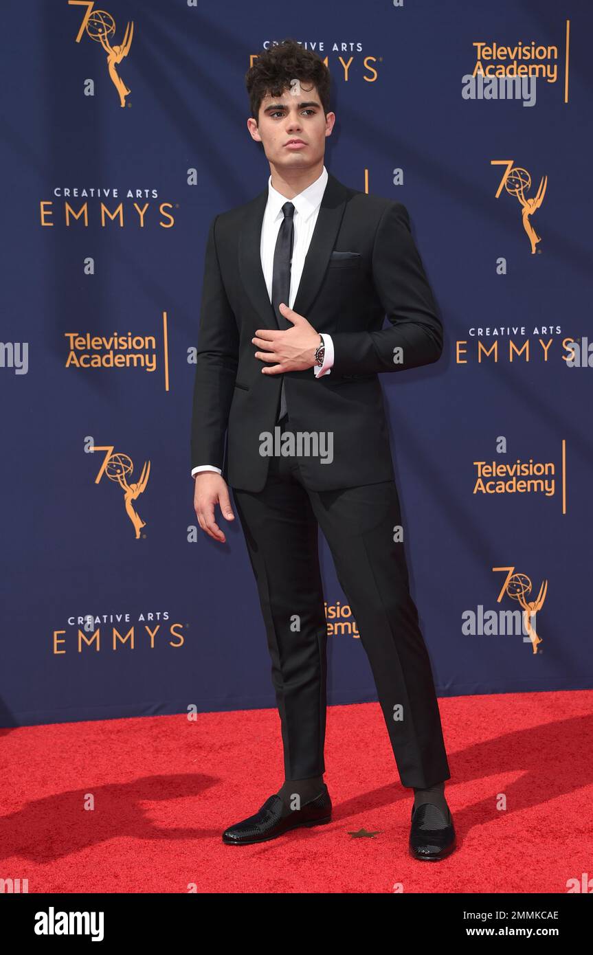 Emery Kelly arrives at night one of the Creative Arts Emmy Awards at ...
