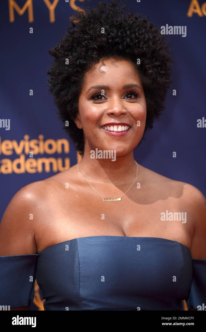 Rachel Holder arrives at night one of the Creative Arts Emmy Awards at ...