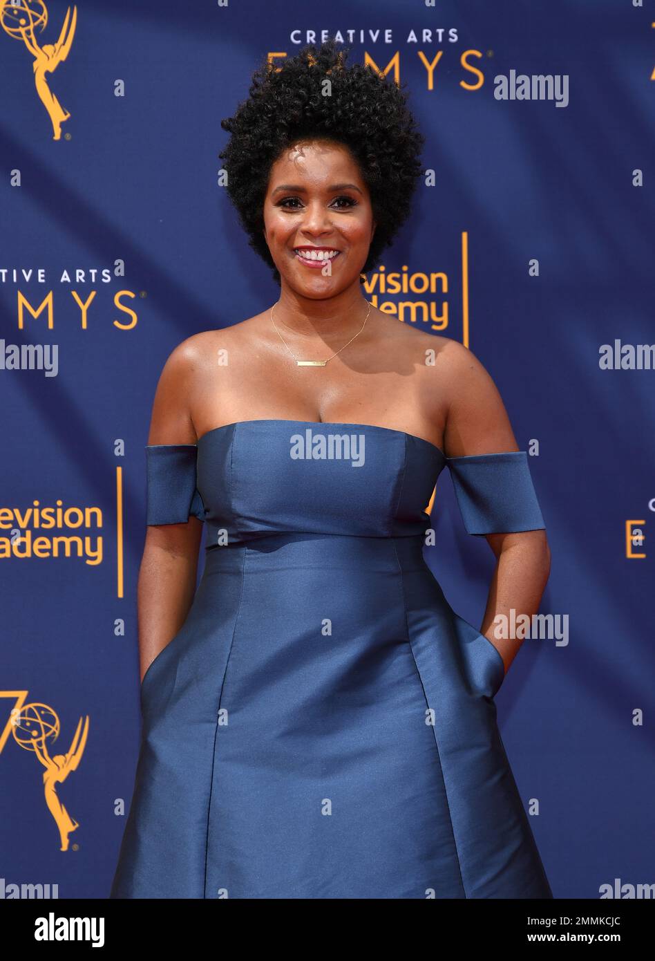 Rachael Holder arrives at night one of the Television Academy's 2018 ...
