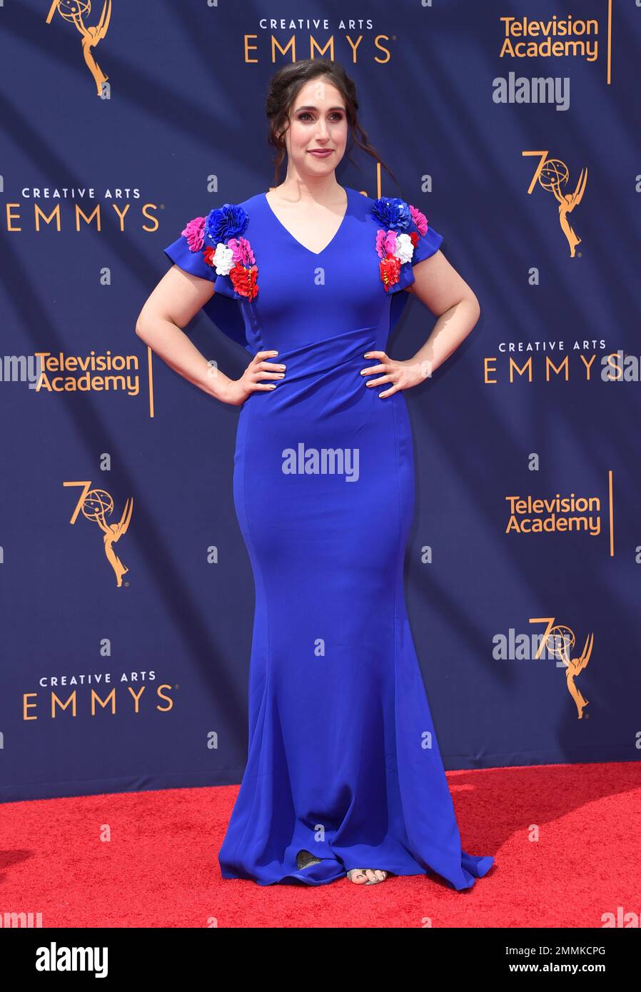Megan Amram arrives at night one of the Creative Arts Emmy Awards at ...