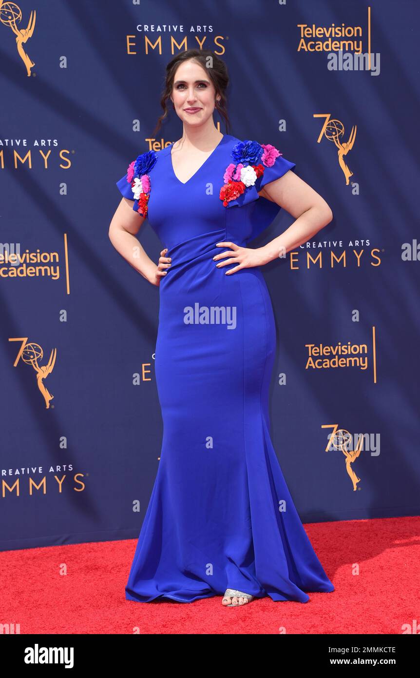 Megan Amram arrives at night one of the Creative Arts Emmy Awards at ...