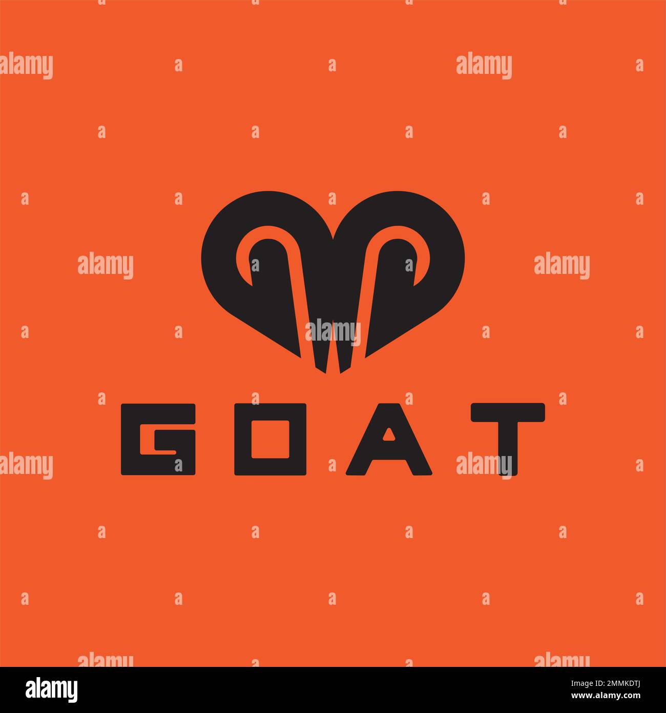 Sheep goat horns idea logo design vector icon illustration. Aries ...