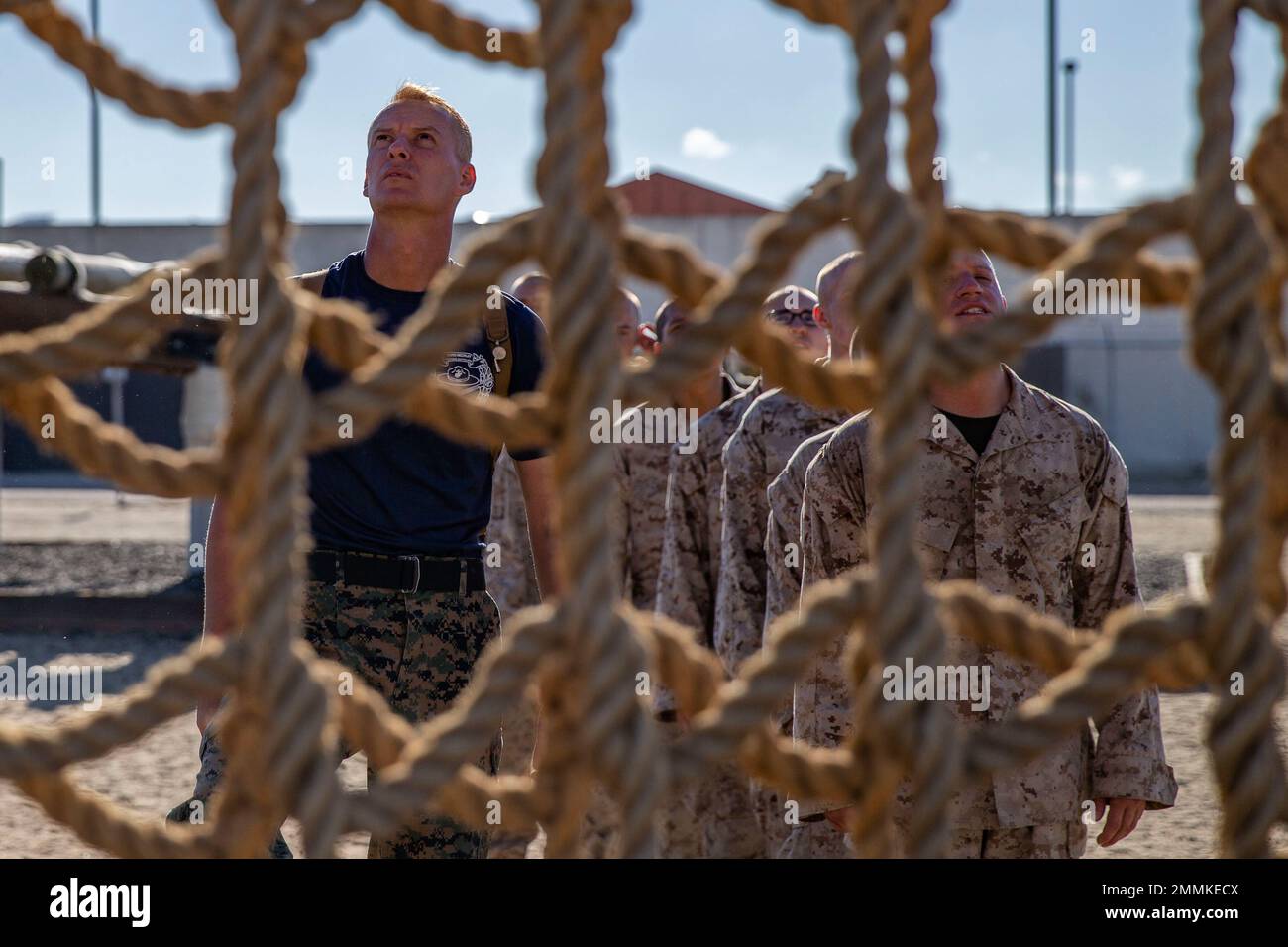 U.S. Marine Corps Gunnery Sgt. Conner Fiero, a drill instructor with ...