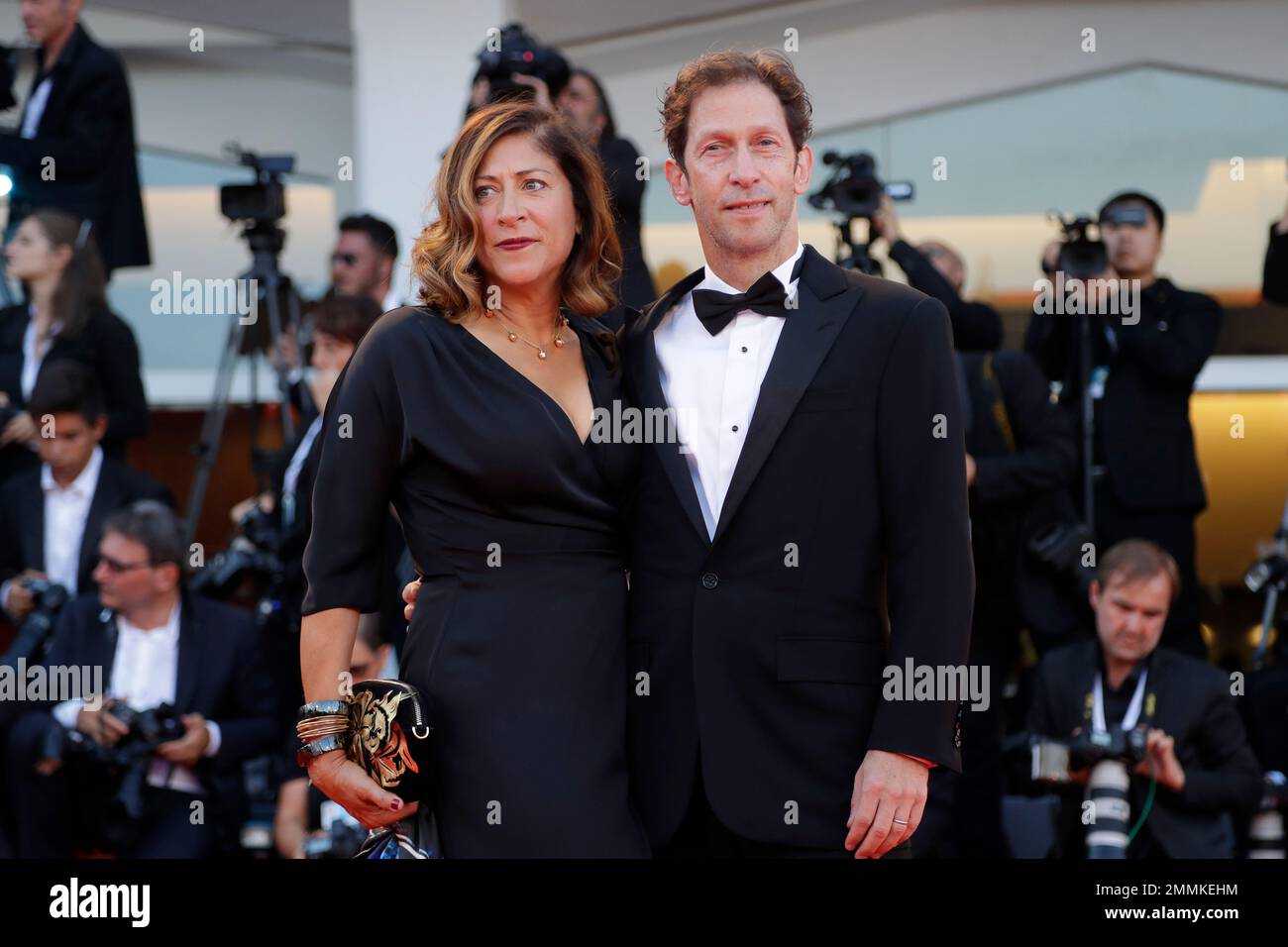 Actor Tim Blake Nelson, right, and Lisa Benavides pose for ...