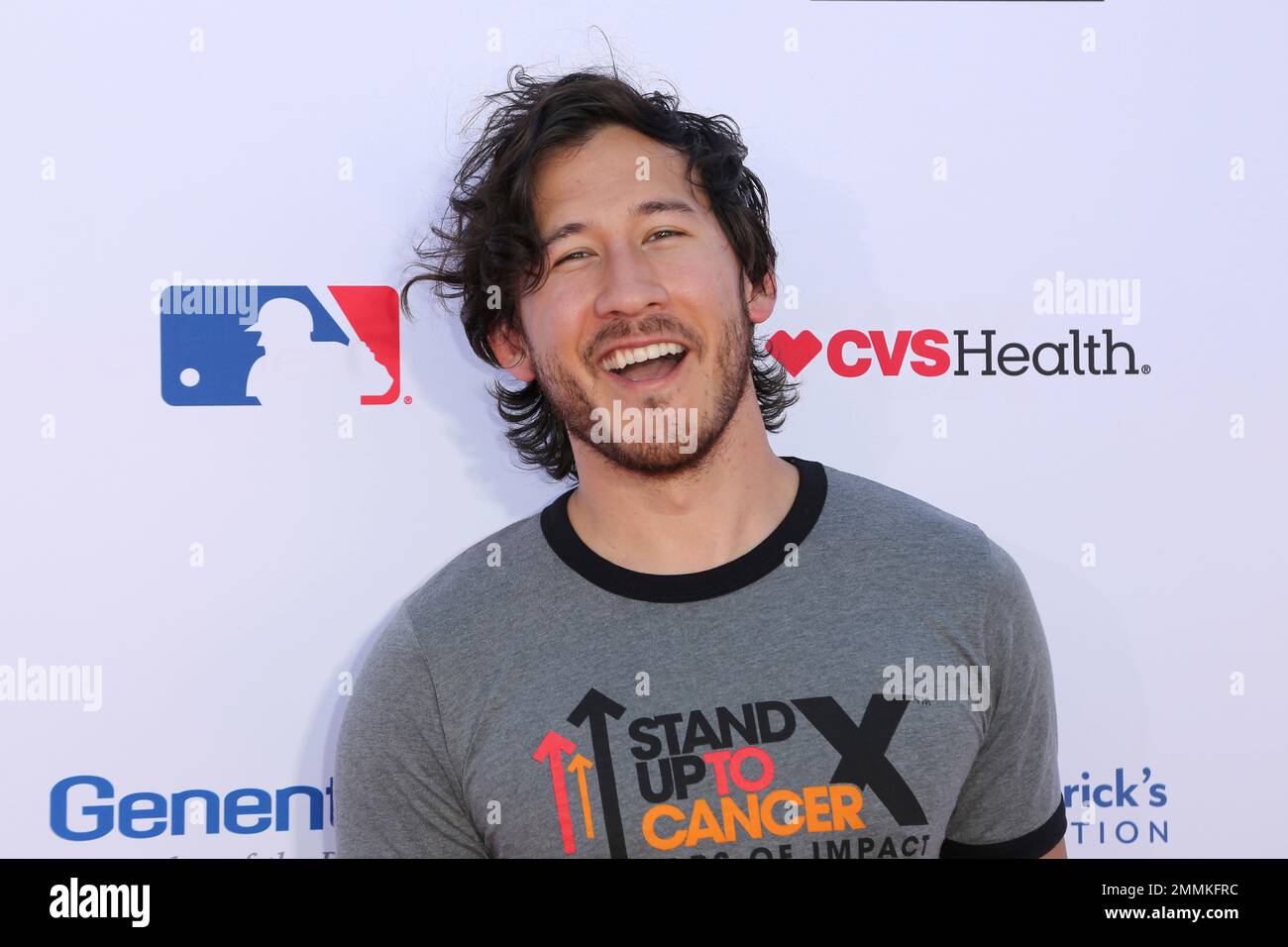 Markiplier arrives at the 2018 Stand Up To Cancer event at the Barker ...