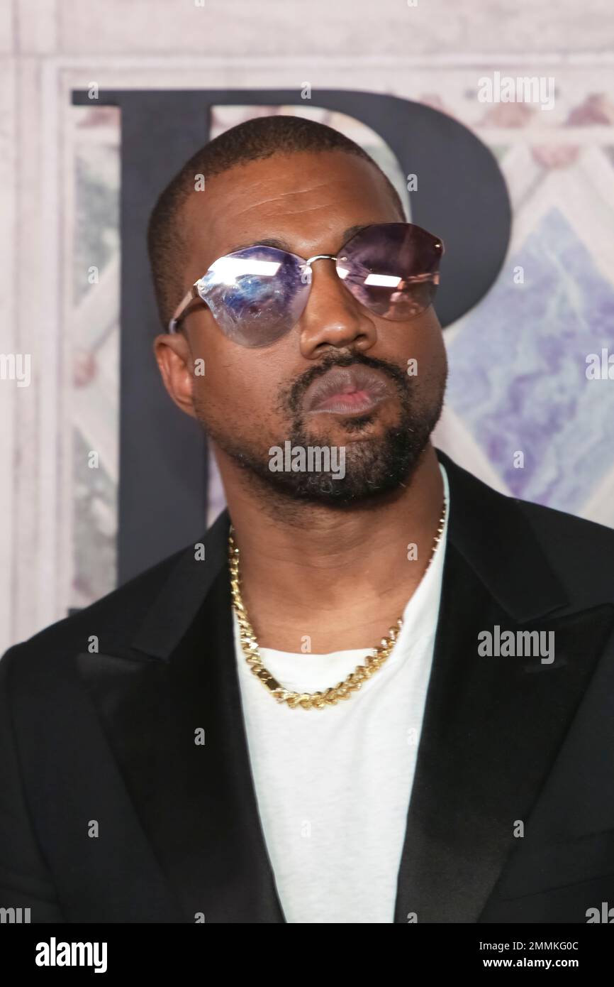 Kanye West attends the Ralph Lauren 50th Anniversary Event held at ...