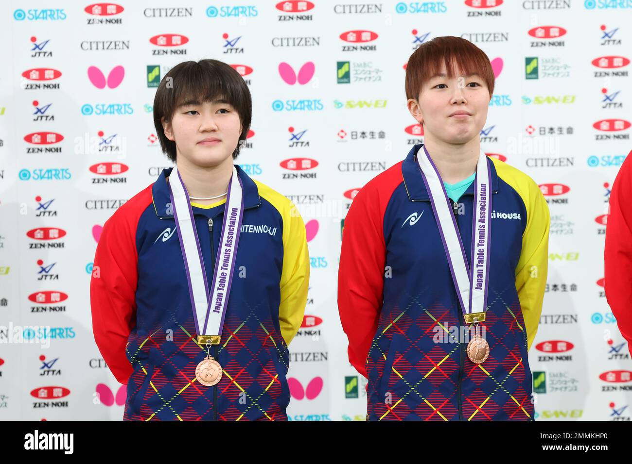 Tokyo, Japan. 28th Jan, 2023. Saki Shibata Satsuki Odo Table Tennis : All Japan Table Tennis ...