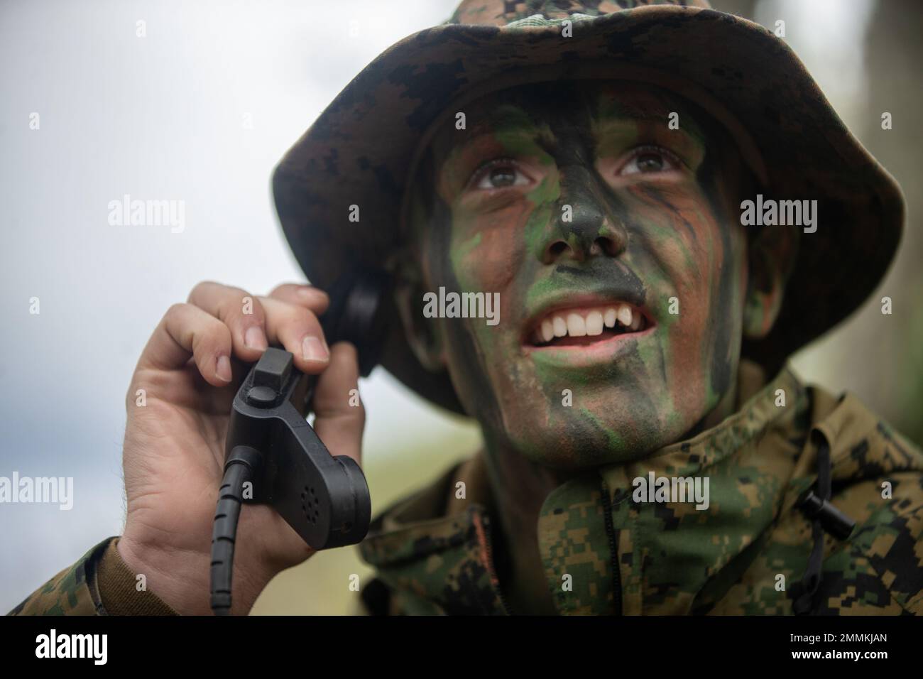 U.S. Marine Corps Lance Cpl. Xander Morris, a light armored vehicle ...