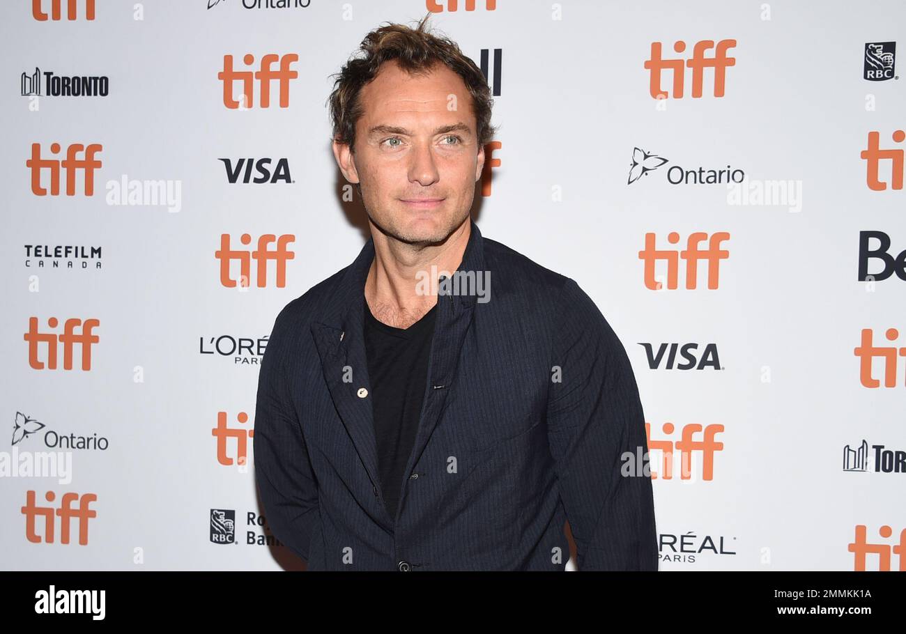 Jude Law attends a screening for "Vox Lux" on day 2 of the Toronto ...