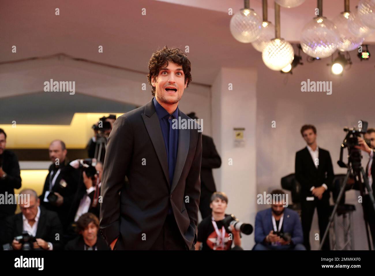 Actor Louis Garrel poses for photographers upon arrival at the premiere ...