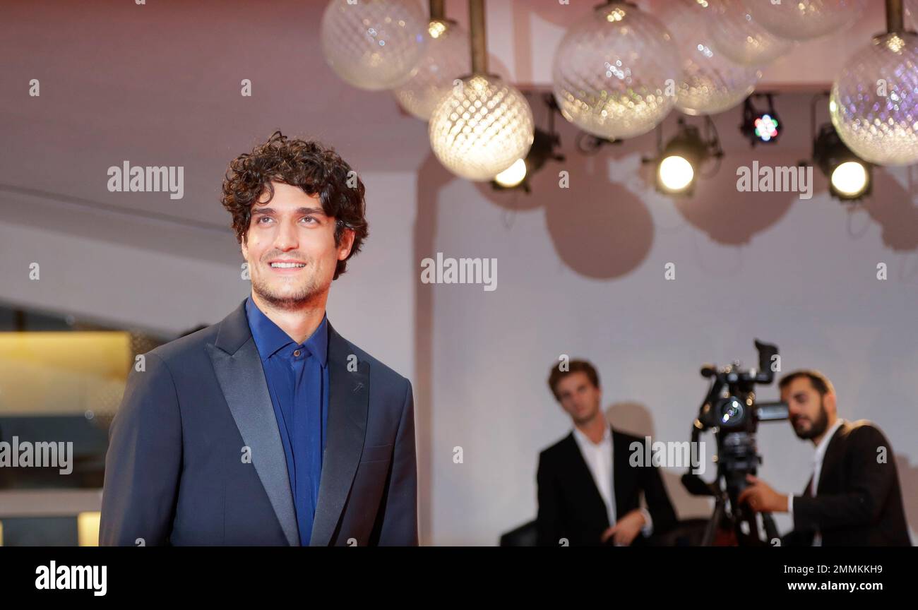 Actor Louis Garrel poses for photographers upon arrival at the premiere ...