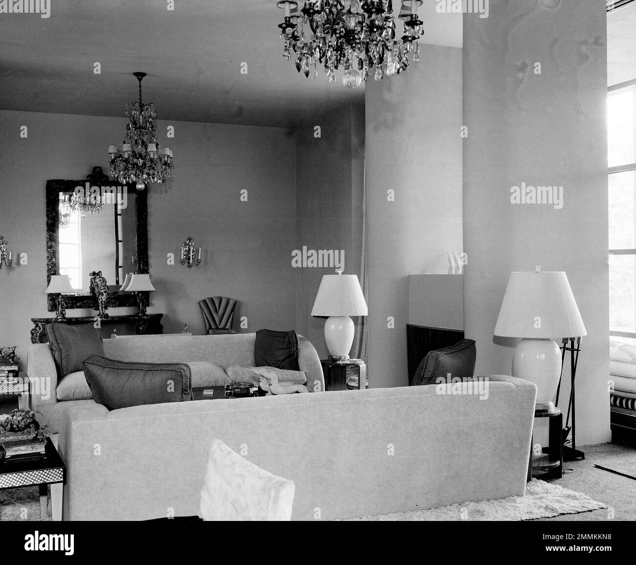 This is the living room in the home of football team owner George ...