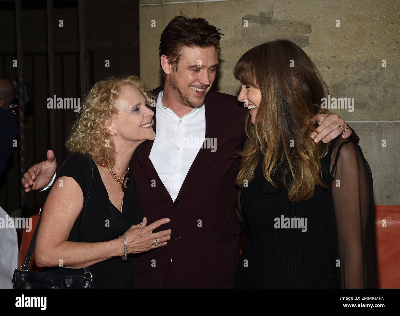 Actor Boyd Holbrook, poses with his mother Ellen Harris, left, and ...