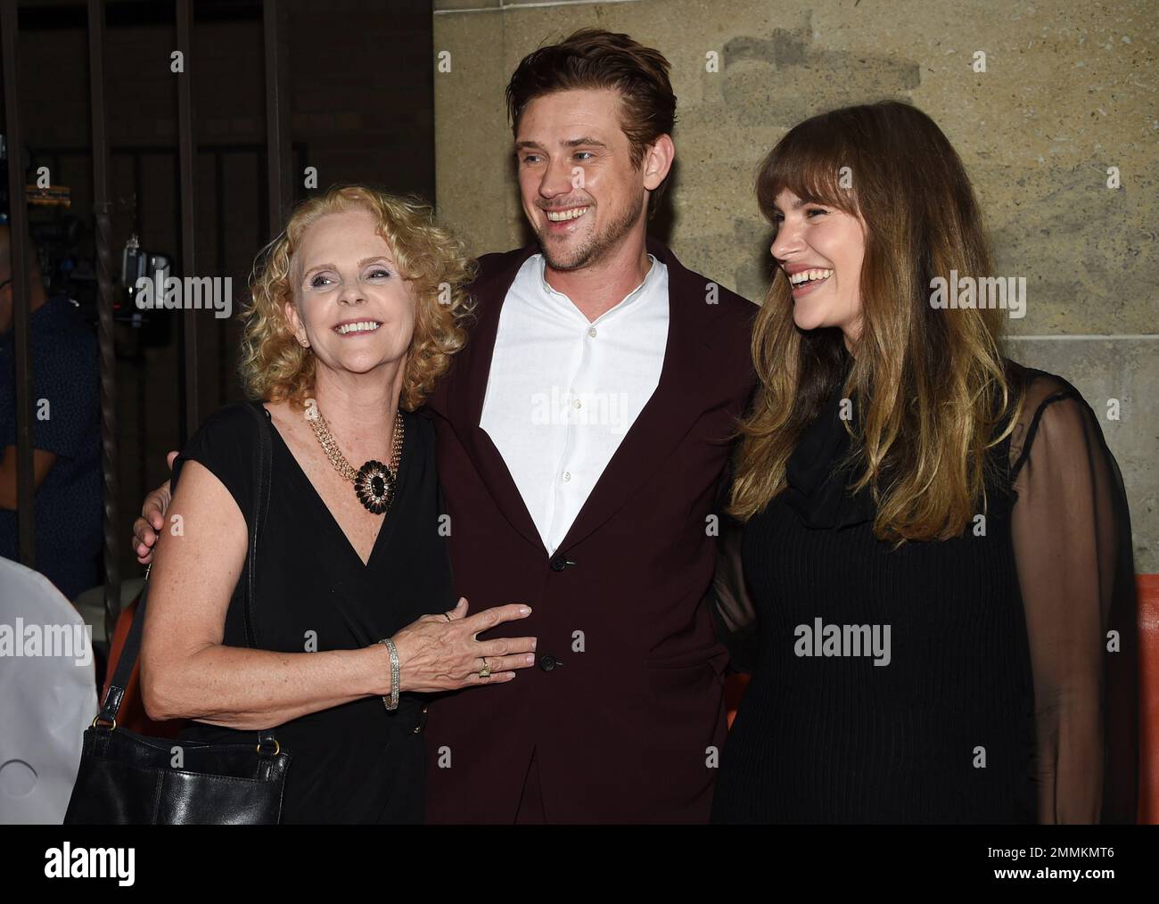 Actor Boyd Holbrook, poses with his mother Ellen harris, left, and ...