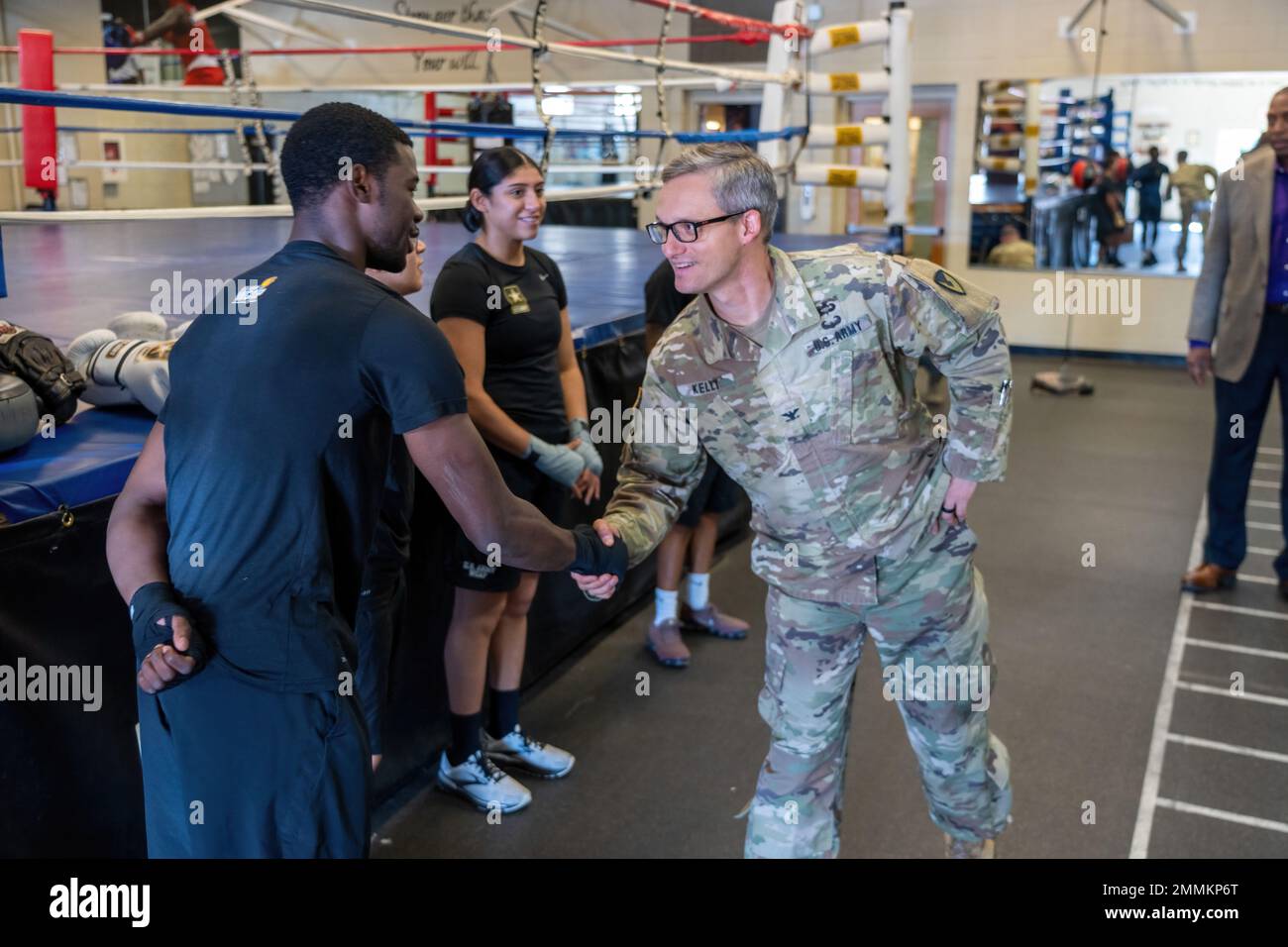 Col. Matthew Kelly, Commander, Army Environmental Command, meets with ...