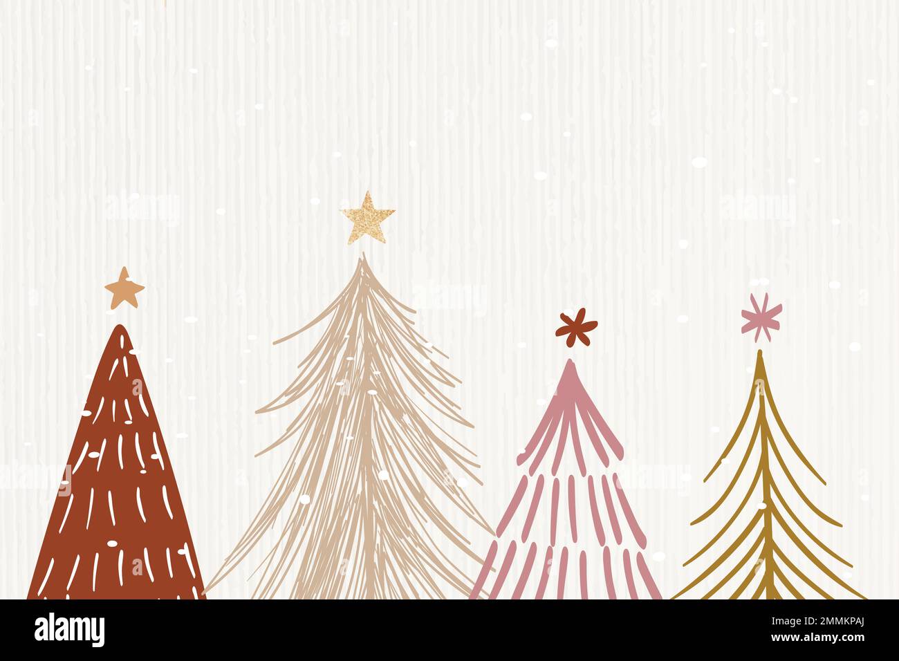 Cream winter background, Christmas aesthetic design vector Stock Vector ...