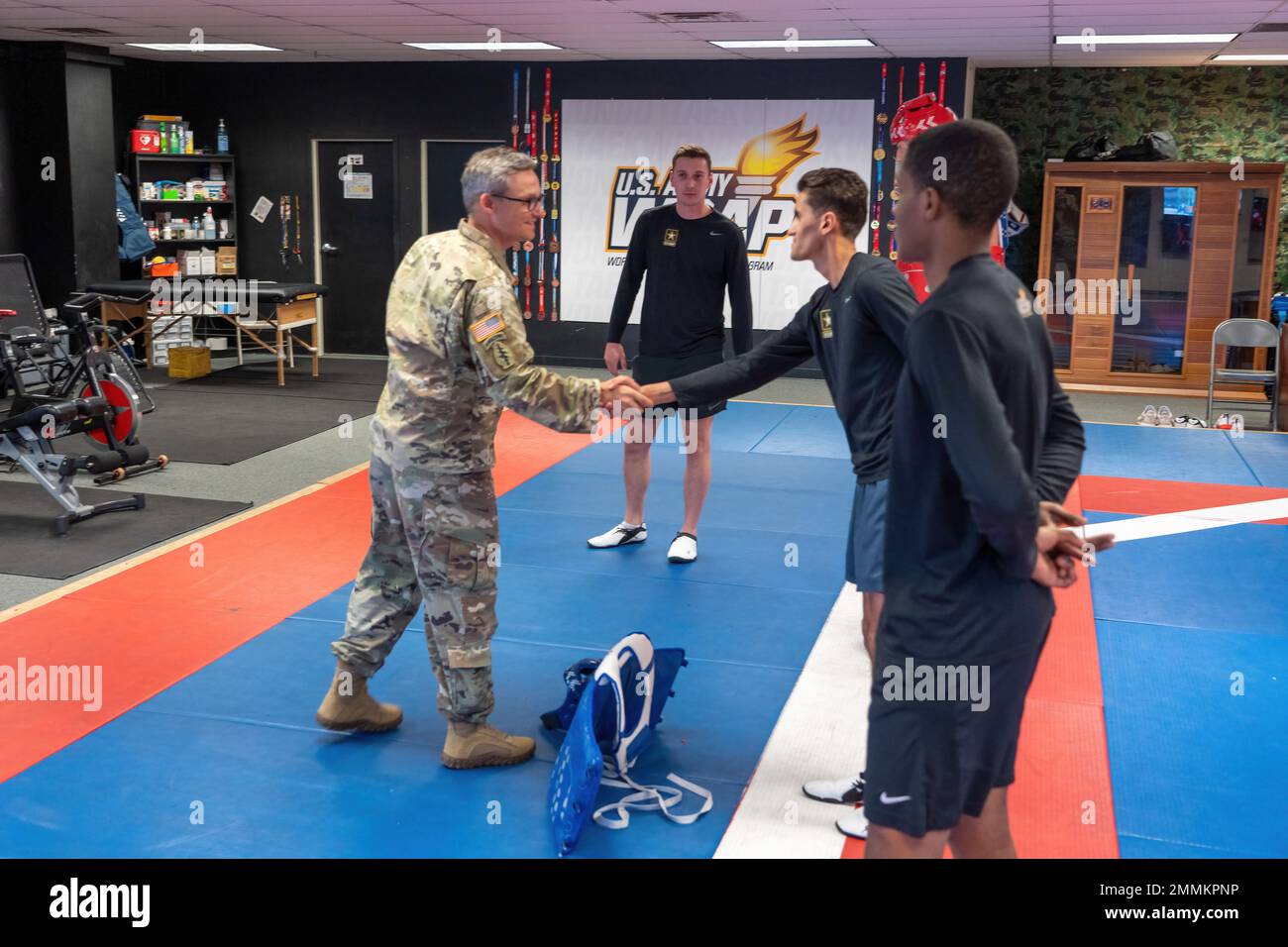 Col. Matthew Kelly, Commander, Army Enviromental Command, meets with ...