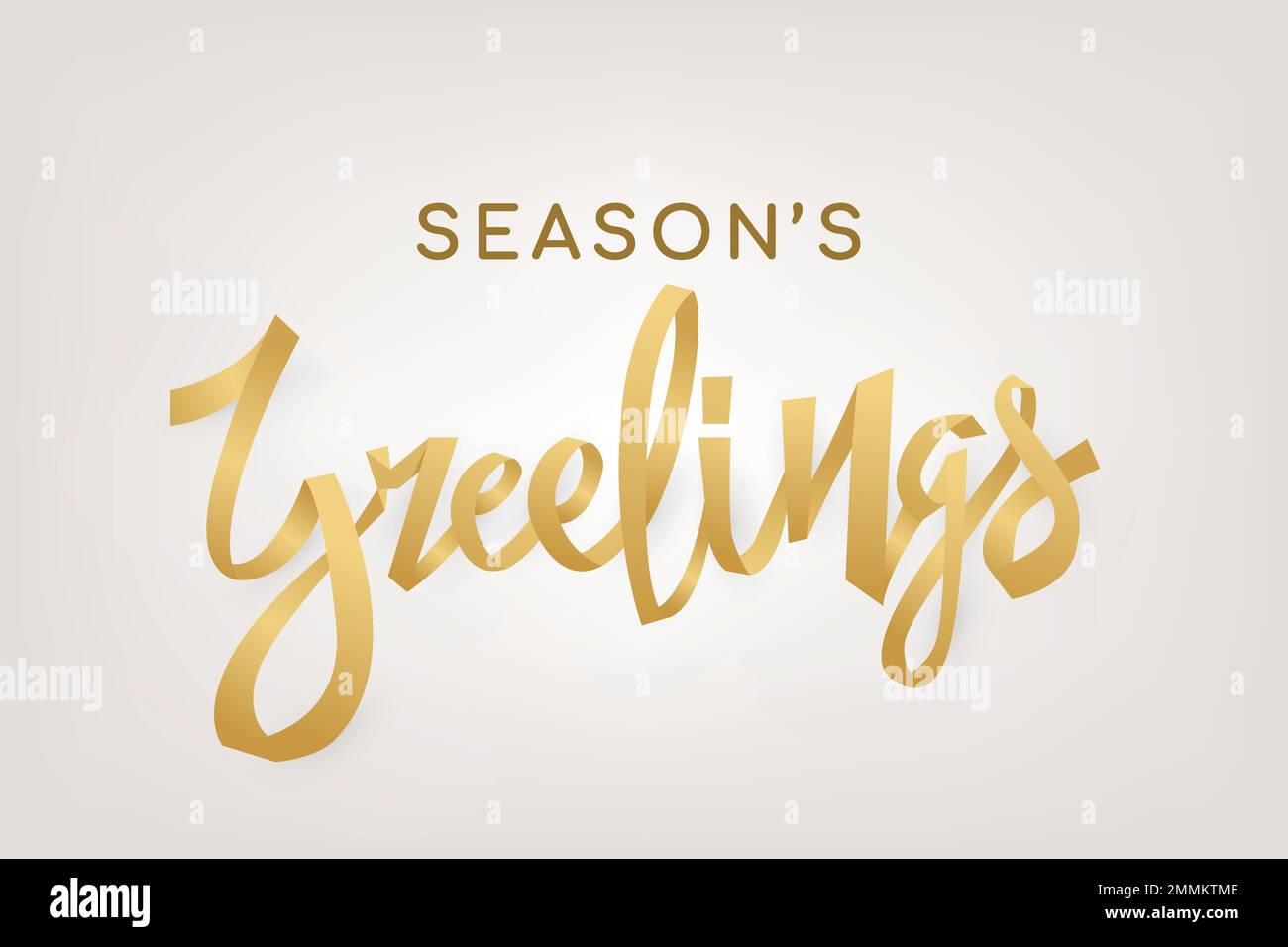 Seasons greetings golden hand hi-res stock photography and images - Alamy