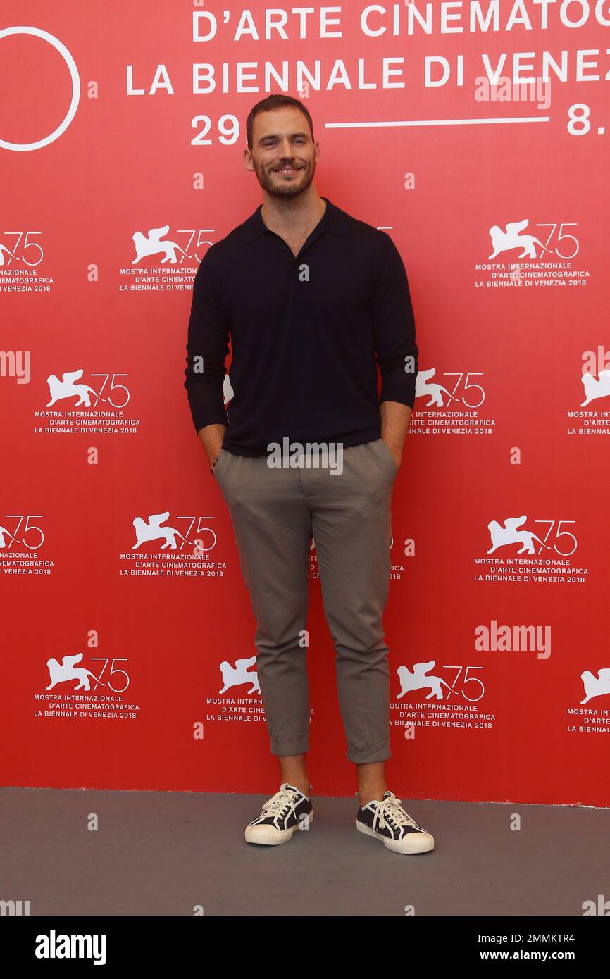 Sam Claflin poses for photographers at the photo call for the film 'The ...