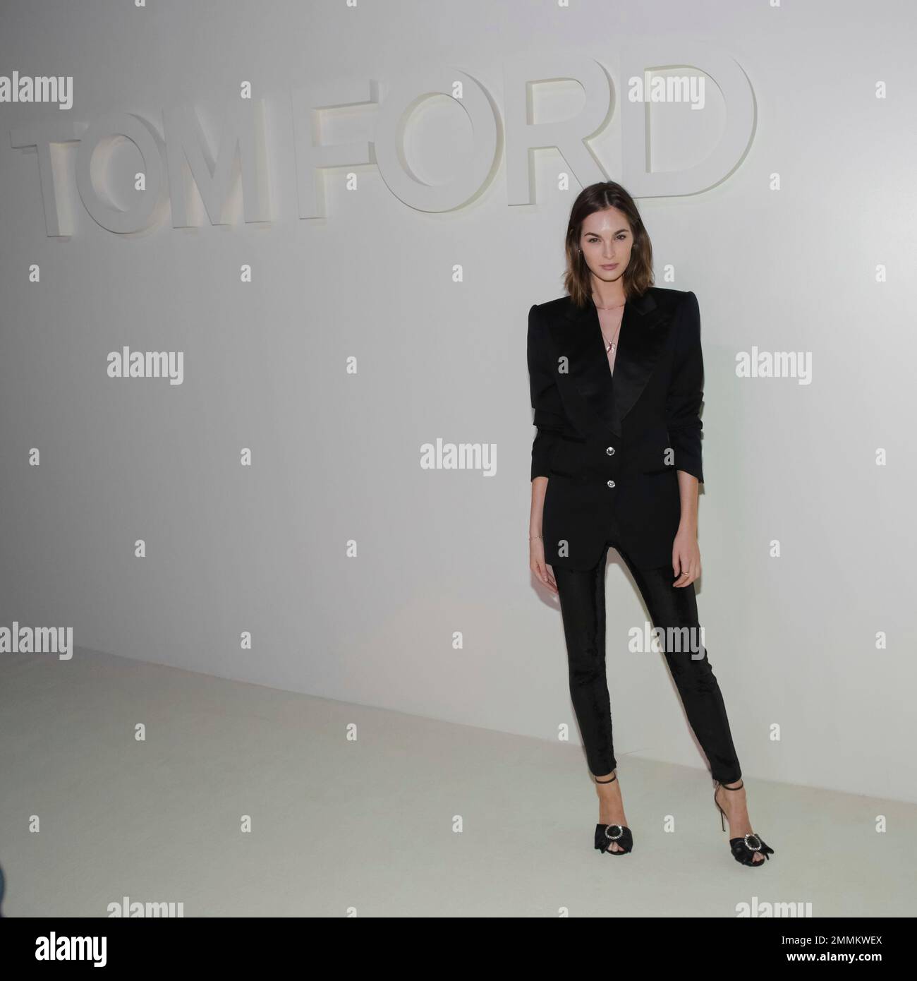 Laura Love attends the Tom Ford SS19 Show at the Park Avenue Armory ...