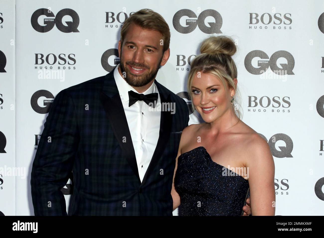 Rugby Player Chris Robshaw and partner Camilla Robshaw pose for ...